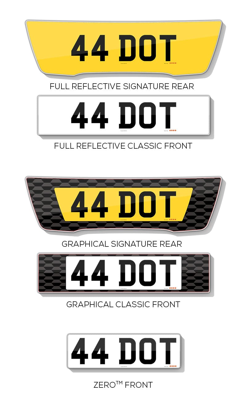 Shaped Number Plates | Signature Range | Fourdot