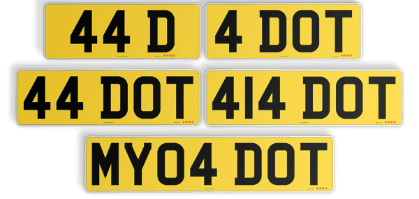 Smallest Legal Number Plates | Zero Plates | Fourdot