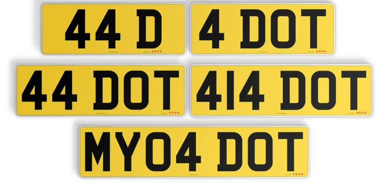Smallest Legal Number Plates | Zero Plates | Fourdot